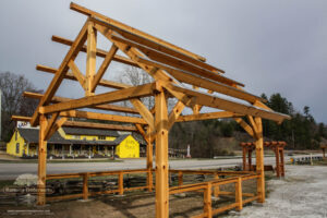 King Post Truss with Struts Timber Frame | Harmony TW
