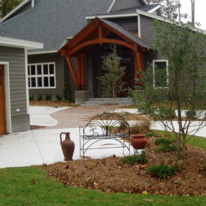 Timber Frame Entryway - Harmony Timberworks