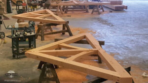 King Post Truss with Struts Timber Frame | Harmony TW